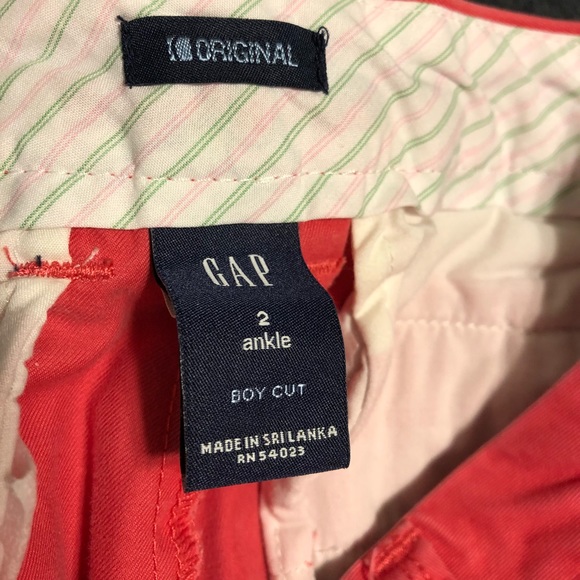 GAP | Pants & Jumpsuits | Gap Coralred Pants | Poshmark